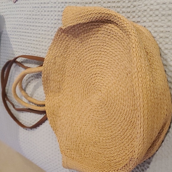 Bags | Round Wicker Purse 22 | Poshmark